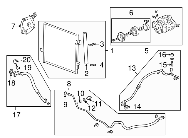 20906283 - Air Conditioning Compressor Clutch Kit with Clutch, Coil ...