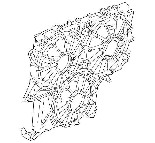 2020-2022 GM Engine Coolant Fan Rear Shroud 84203930 | GMPartsDirect.com