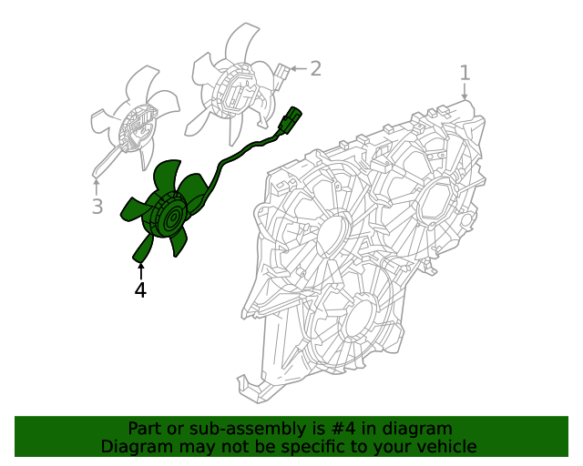 2020-2022 GM Engine Cooling Fan Motor Kit 84850041 GM | GMPartsDirect.com