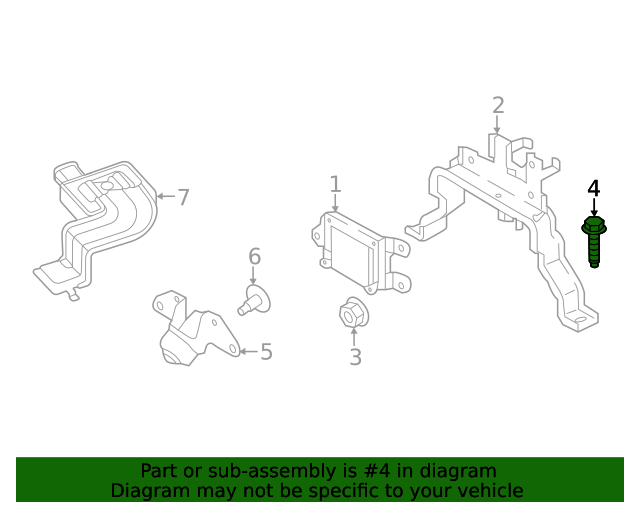 2020-2023 Nissan Cruise Control Distance Sensor Bolt 01125-A6081 ...