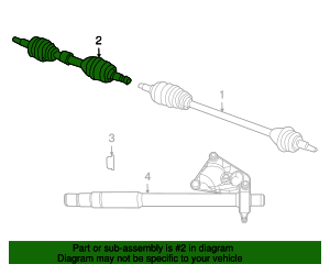 2007-2020 Mopar Axle Assembly 05085180AG | Mopar Parts Canada