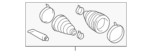 2000-2008 Toyota CV Joint Boot Kit (Left, Right, Front) 04438-0C020 ...