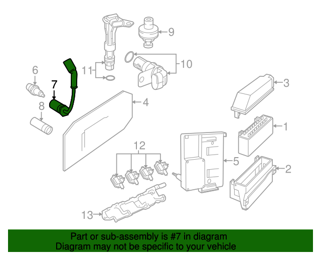 2004-2009 GM Spark Plug Wire 19351592 | GM Parts Center