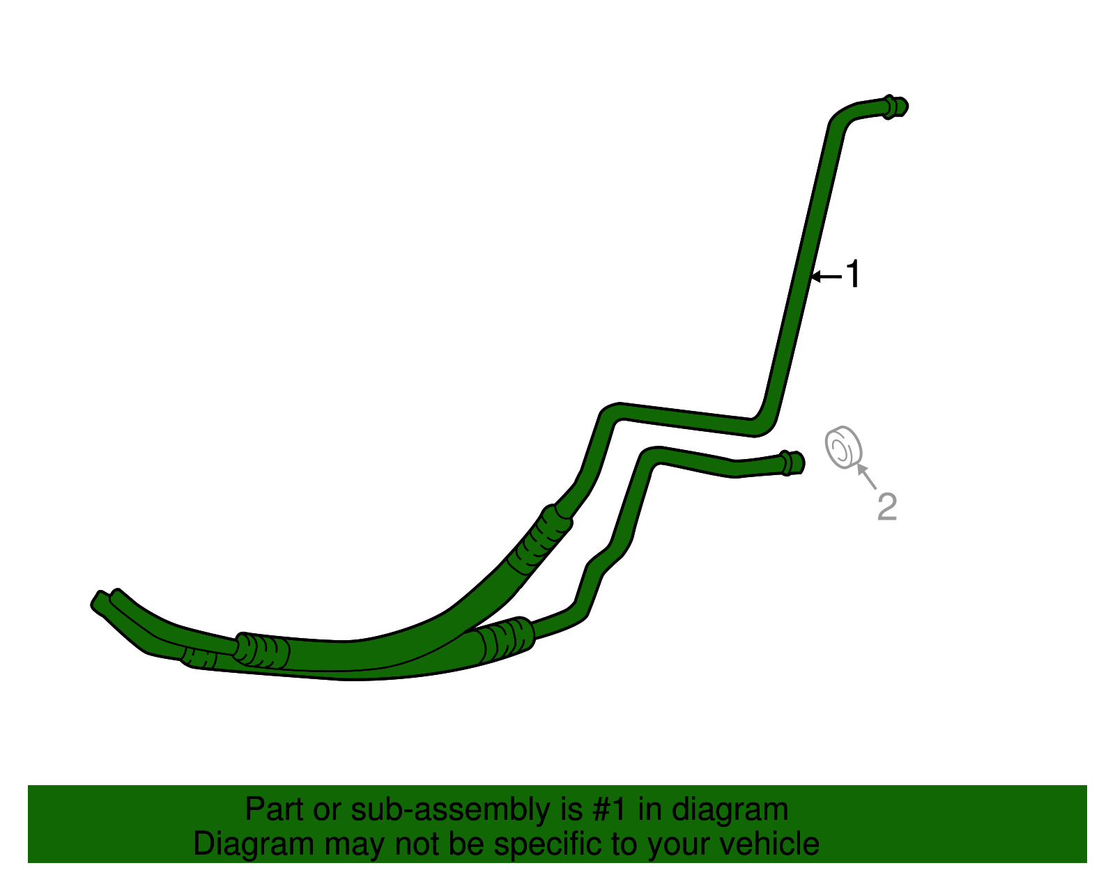 2017-2022 GM Transmission Cooler Pipe 84780457 GM | GMPartsDirect.com