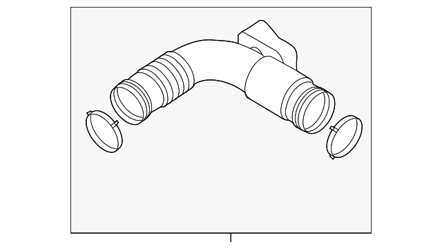2011-2018 Porsche Cayenne Air Pipe 958-110-271-00 | Gaudin Porsche Parts