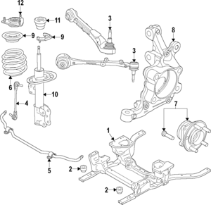 2024 Ford Mustang Lower Control Arm PR3Z-3083-B | OEM Parts Online