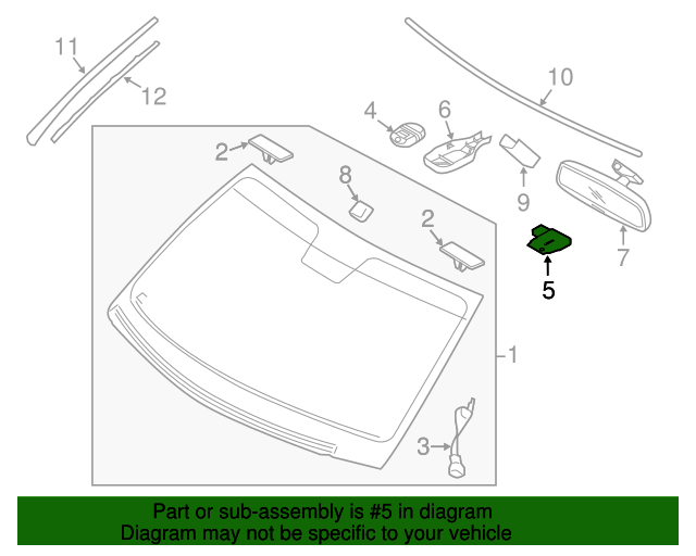 2012-2014 Hyundai Genesis Rain Sensor 97257-3R000 | OEM Parts Online