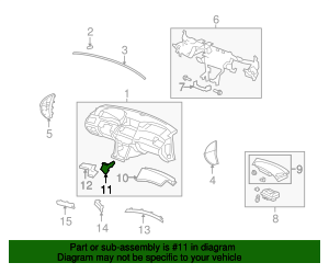 77103-TP6-A11ZA - Padded Covering 2013-2015 Honda Crosstour | Honda ...