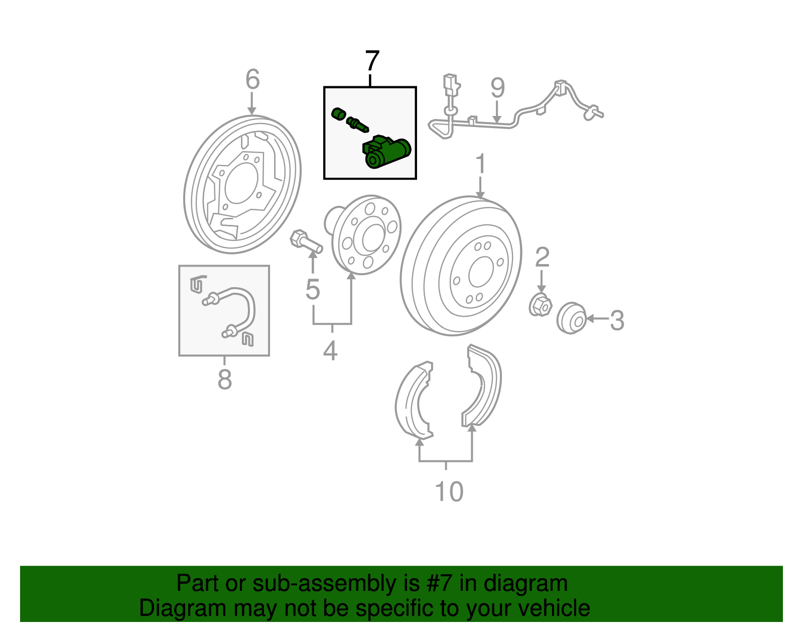 43301-SCK-003 - Wheel Cylinder 2007-2008 Honda Fit | Honda Parts Online