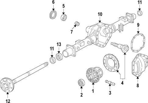 Rear Axle for 2024 Chevrolet Silverado 1500 | GM Parts Center