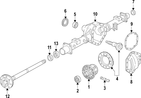 Rear Axle for 2019 Chevrolet Silverado 1500 | AutoNationParts.com