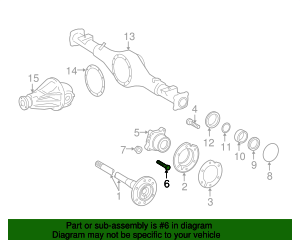 2007-2025 Toyota Hub & Bearing Bolt 90114-A0004 | Toyota Parts Center