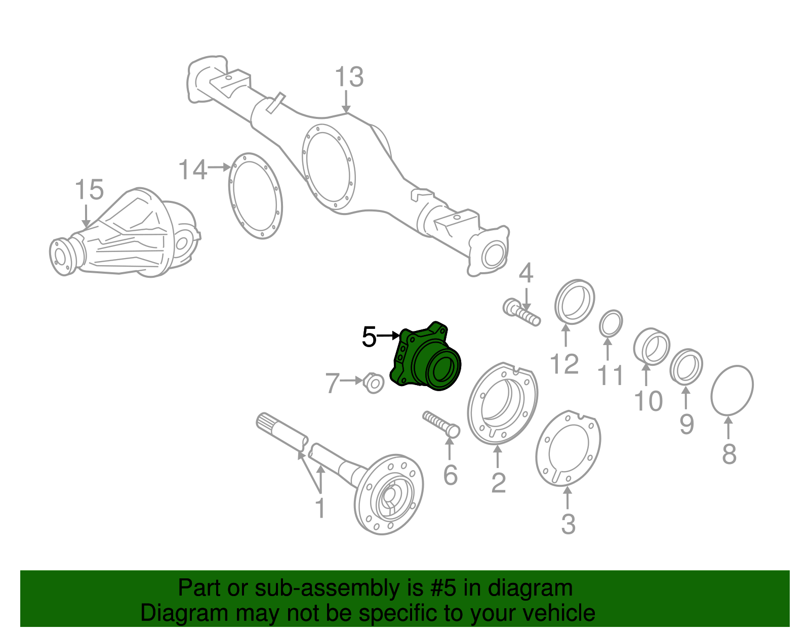 2011-2021 Toyota Tundra Bearing Housing 42460-0C011 | Parts Reliable ...