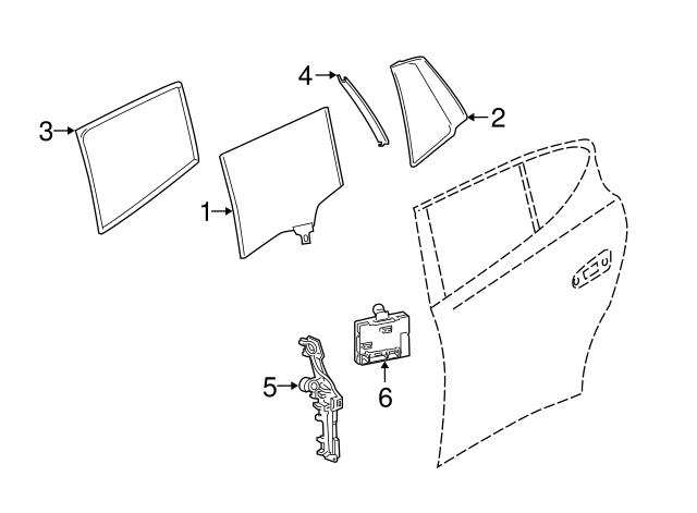 2017-2022 Porsche Panamera Run Channel 971-839-432-B | Sunset Porsche Parts
