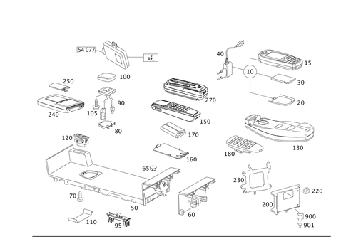 Car Phone, Voice Control System and Distress Call for 2006 Mercedes ...