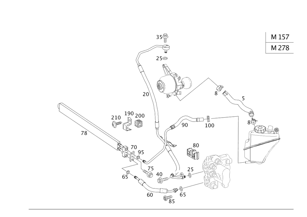 221-320-32-72 - High-Pressure Line 1994-2025 Mercedes-Benz | Mercedes ...