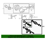2005-2023 Toyota Tacoma CV Axle (Left, Right, Front) 43430-04071 ...