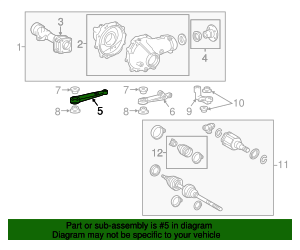 2003-2023 Toyota Differential Housing Support (Front) 52380-04071 | OEM ...
