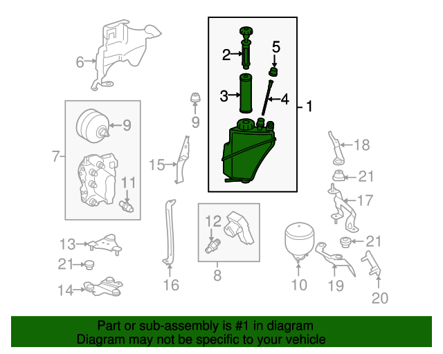 221-320-02-14 - Oil Reservoir 2006-2014 Mercedes-Benz | Mercedes-Benz ...