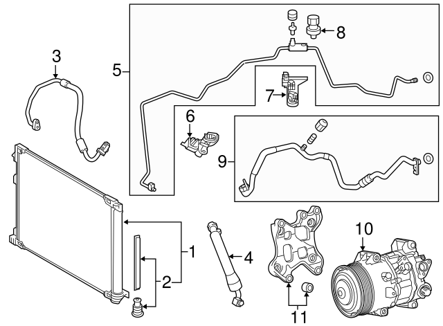 88460-78010 - A/C Condenser 2015-2020 Lexus | AutoNationParts.com