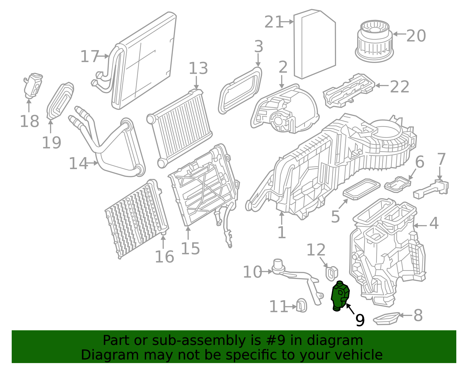 Genuine OEM HVAC Blend Door Actuator | 099-906-74-02 | Fits Select 1995 ...