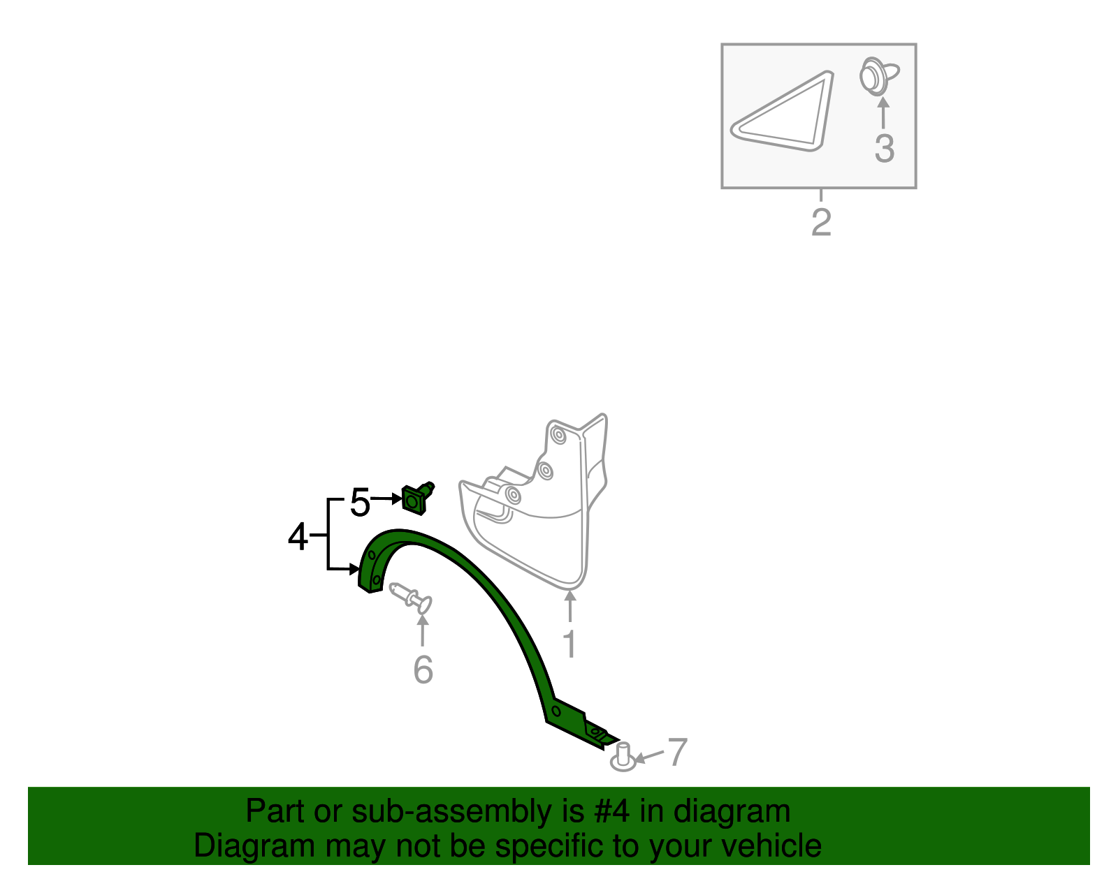 2015-2019 Lincoln MKC Molding EJ7Z-16268-AB | Varsity Ford