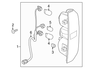 2015-2022 GMC Canyon Rear Passenger Side Stop Lamp 84916710 | OEM Parts ...