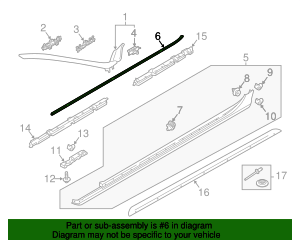 31386151 - Rocker Molding Seal - 2017-2020 Volvo | Volvo OEM Parts Direct