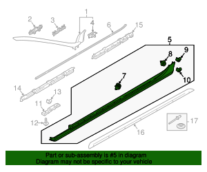 31420911 - Rocker Molding - 2017-2020 Volvo V90 Cross Country | Volvo ...