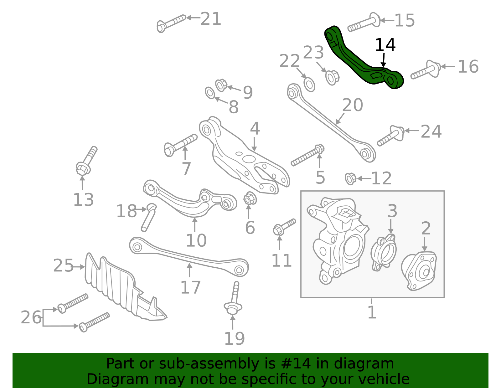 4KE-505-398 - Rear Upper Control Arm 2019-2025 Audi | Audi OEM Parts