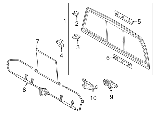 64810-0C080 - Back Glass 2009-2021 Toyota Tundra | Longo Toyota Parts