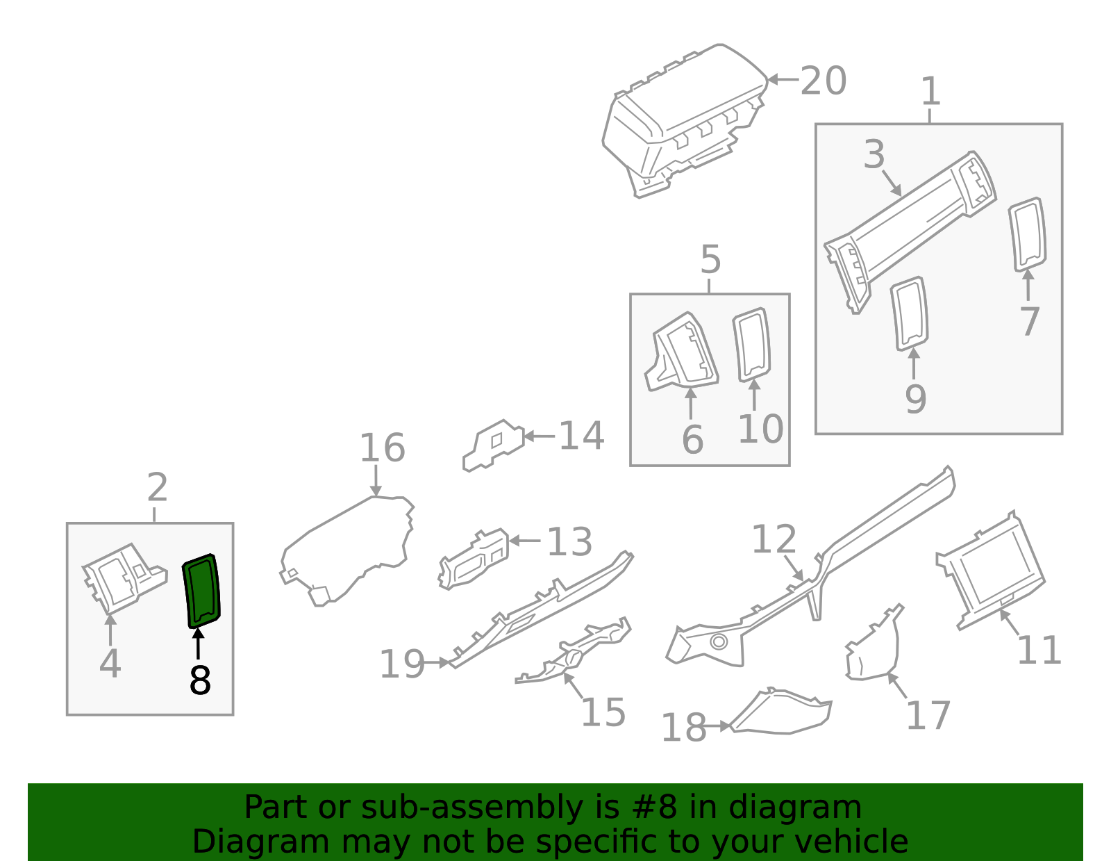 KB3Z-21045C09-BA - 2019-2023 Ford Ranger - Trim Molding | My Ford Parts