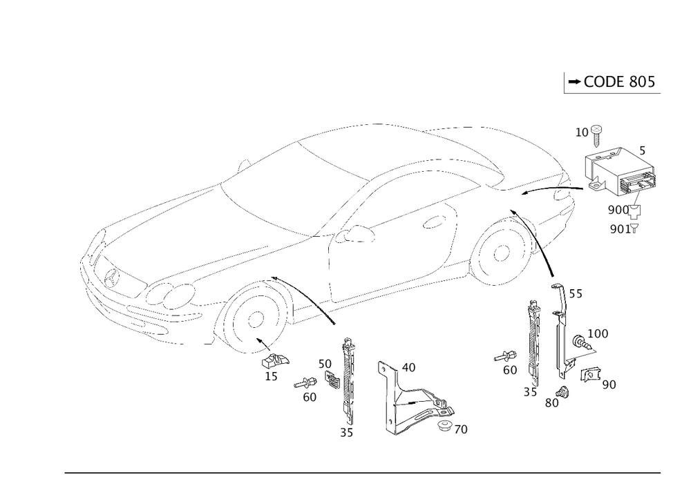 1994-2012 Mercedes-Benz Control Unit 164-540-47-01 | MB Dealer Parts