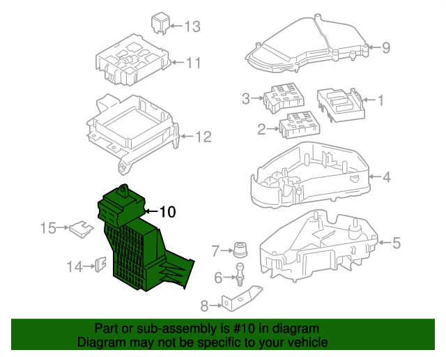 958-610-212-00 - Fuse Box 2011-2018 Porsche Cayenne | AutoNation Parts