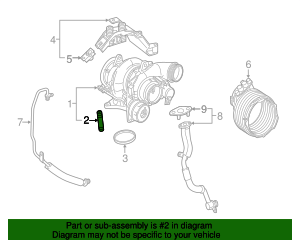 002-990-48-14 - Turbocharger Stud 2015-2020 Mercedes-Benz | Mercedes ...