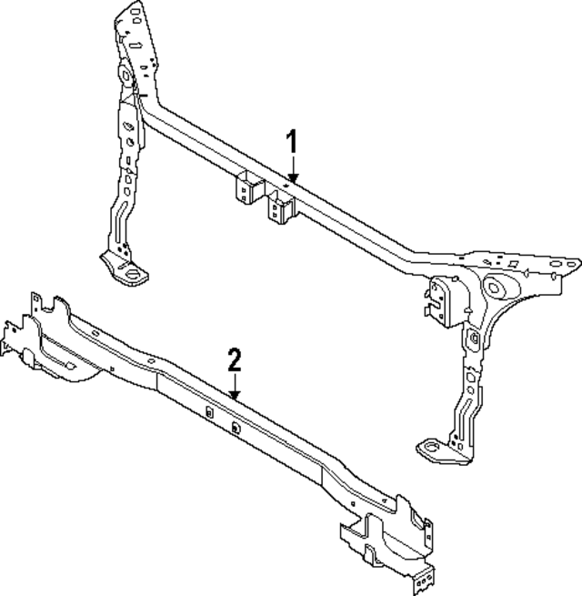 2024 Ford Ranger Radiator Support MB3Z-16138-D | QuirkParts