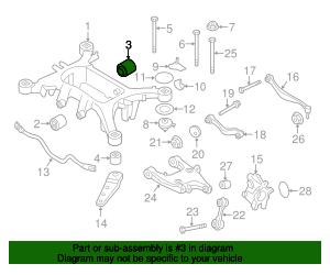 33-31-6-792-872 - Cross-Member Bushing - 2009-2019 BMW | Buy BMW Parts Now