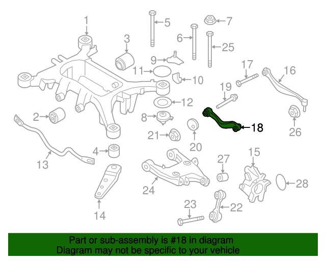 Genuine BMW 33-32-6-782-132 | Ft Lateral Arm | FREE Shipping on Most ...