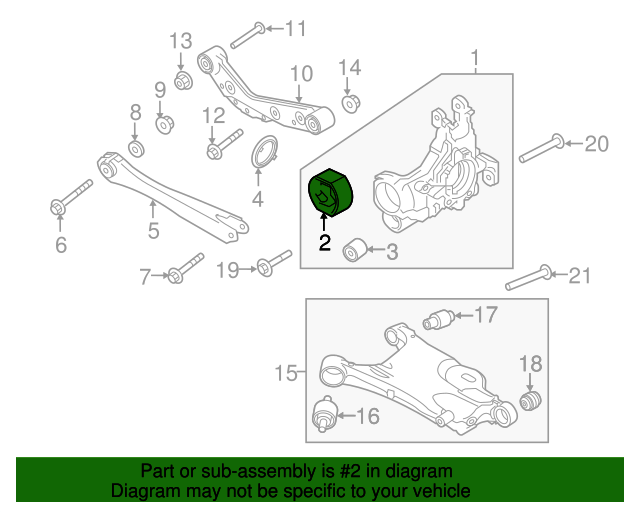 31360595 - Knuckle Upper Bushing - 2016-2021 Volvo | Volvo OEM Parts Direct