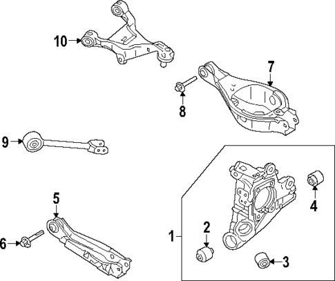 Rear Suspension for 2022 Nissan Pathfinder | TascaParts.com