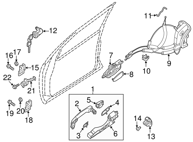 2007-2020 Nissan Lock Assembly Clip 80897-AM800 | TascaParts.com