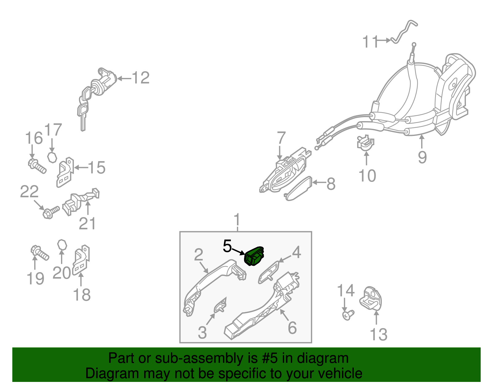 2015-2021 Nissan Cap 80646-EA00A | Temecula Nissan Parts