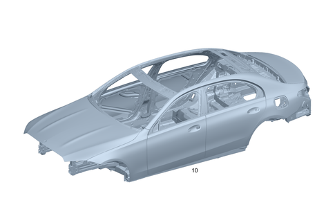 Body-in-White for 2022 Mercedes-Benz C300 | Mercedes-Benz USA Parts
