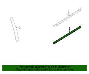 2019-2023 Ram Body Side Molding - Driver's Side (LH) 6QE31SZ0AB ...