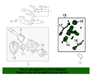2007-2009 Kia Ignition Lock Cylinder 81900-2FG00 | OEM Parts Online