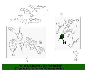 93110-2D000 - Ignition Switch 2003-2010 Kia | Kia.Parts Store