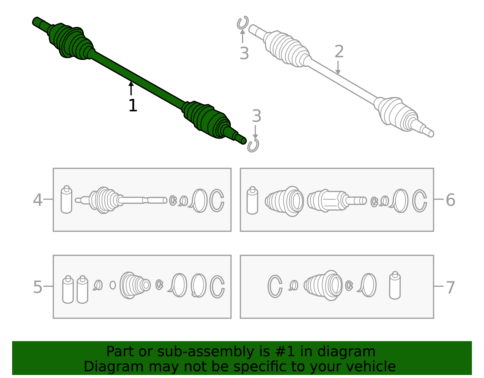 RD00-25-50XA - Axle Assembly 2019-2024 Mazda 3 | Florida Mazda Parts