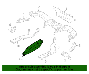 97010-G5000 - Center Duct 2017-2022 Kia | Kia.Parts Store