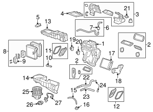 2007-2012 GM Air Conditioning Actuator 20826182 GM | GMPartsDirect.com