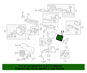 2007-2017 GM Heater Core 22961456 | GMPartsDirect.com
